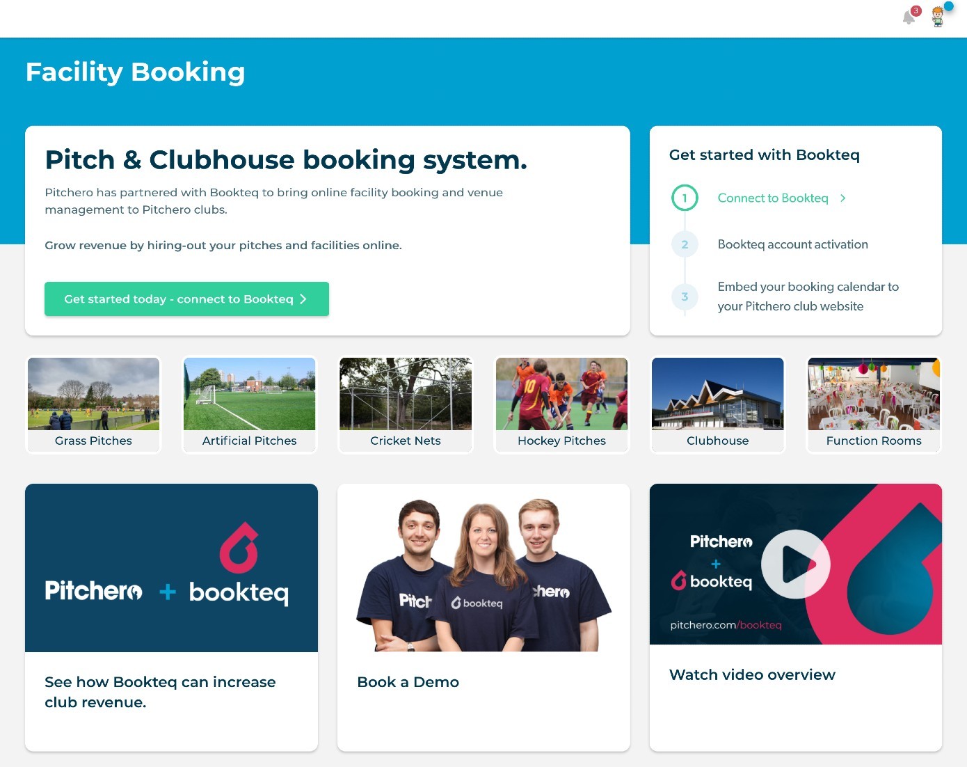 Pitchero Sport Clubs - Bookteq