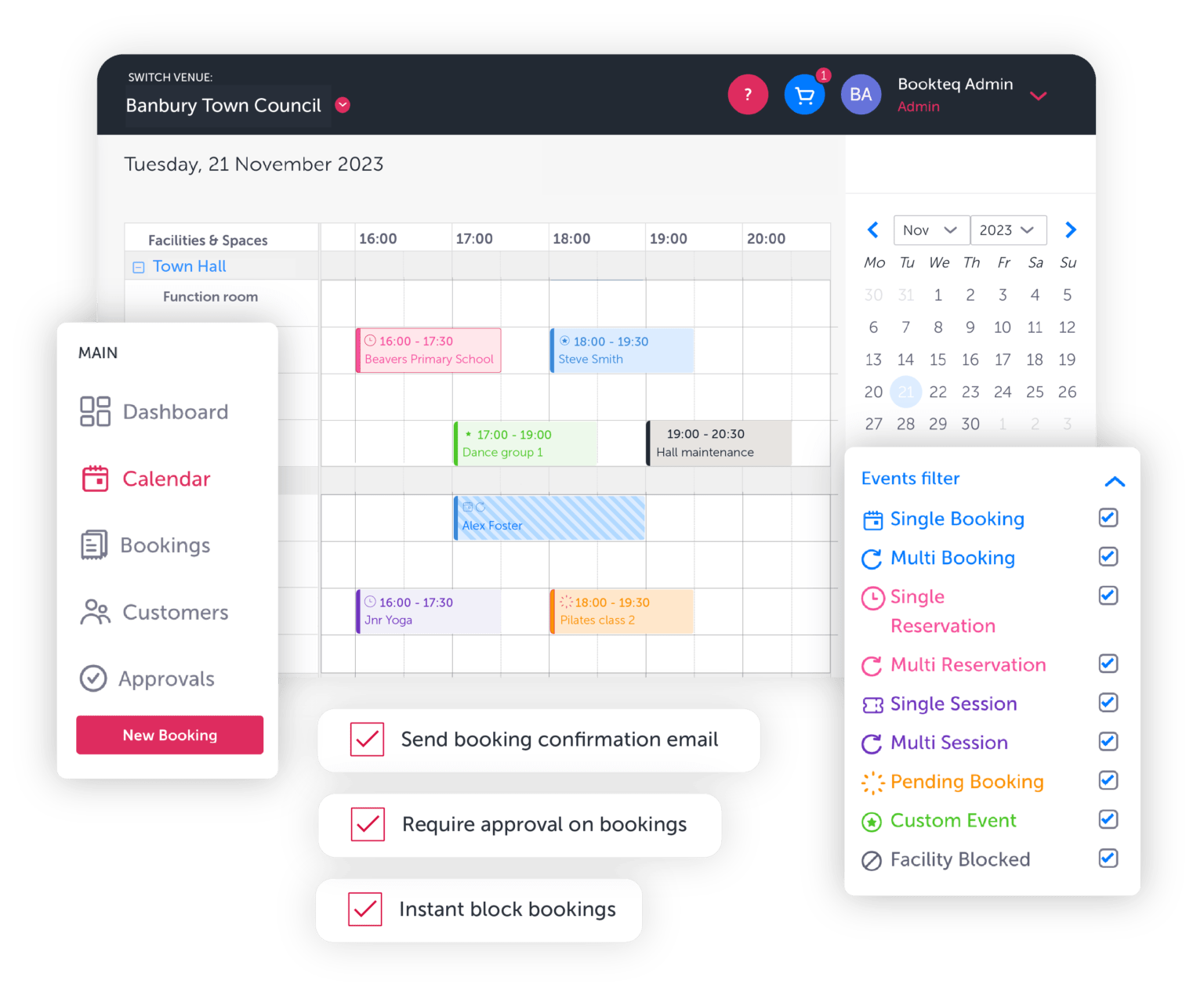 Venue Booking Software | for halls, rooms, and spaces